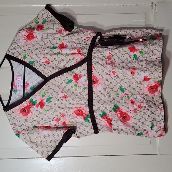 koi | Tops | Lovely Floral Koi Srub Top | Poshmark